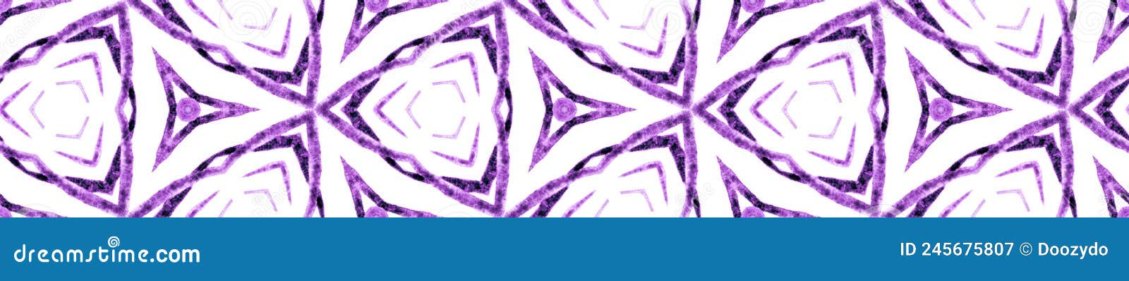 Purple Summer Seamless Border Scroll Stock Illustration - Illustration ...