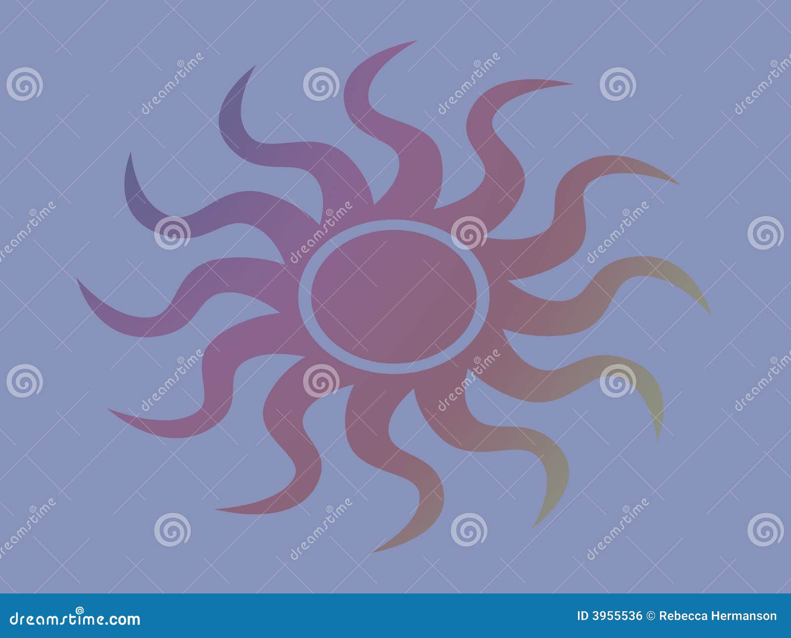 Purple Sun abstract stock illustration. Illustration of colors - 3955536