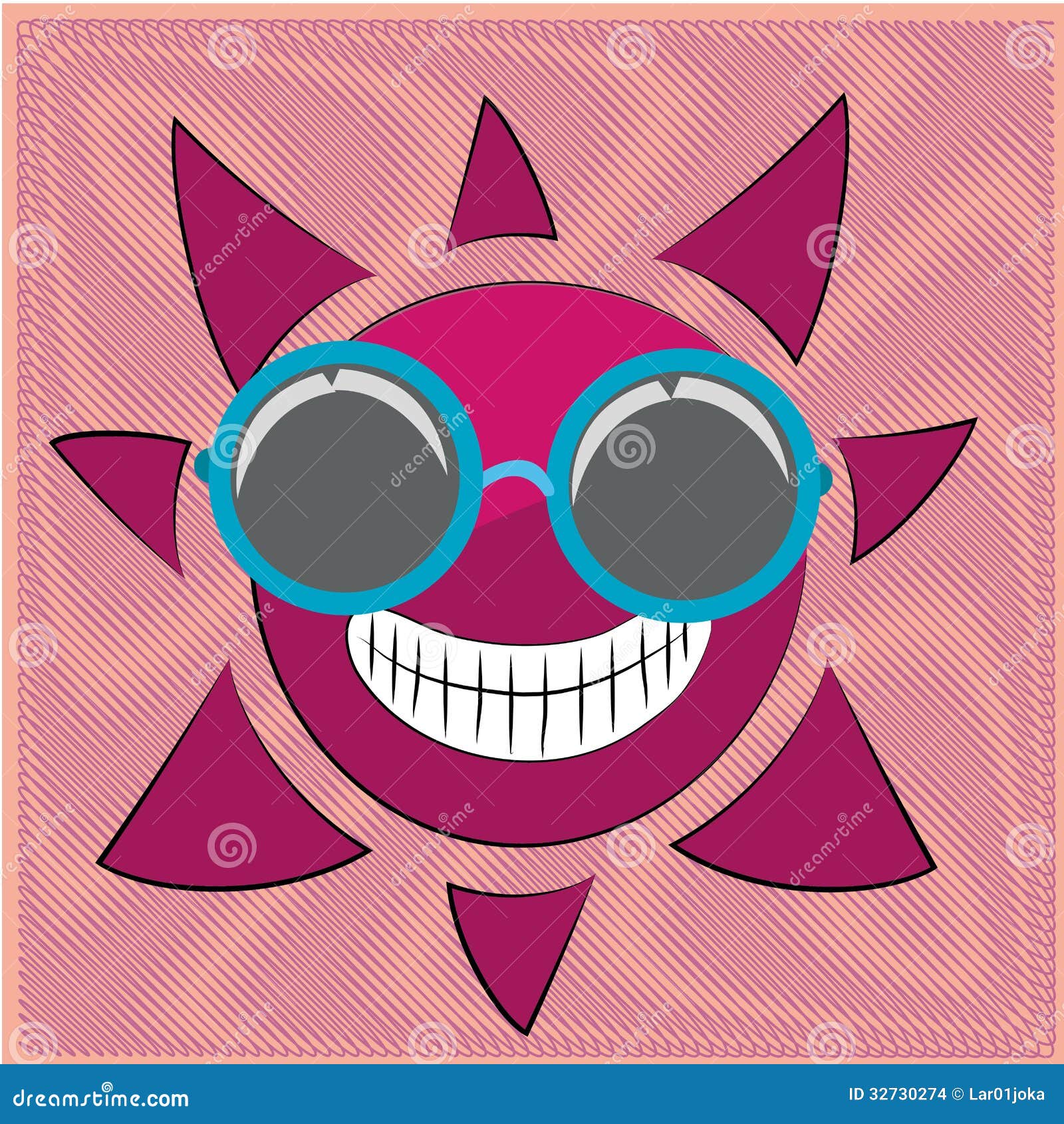 Purple sun stock vector. Illustration of woodcut, tooth - 32730274