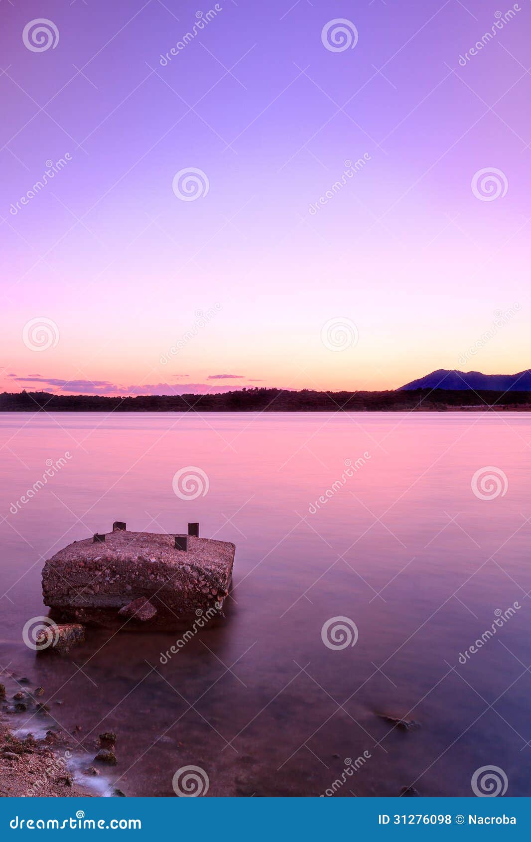 Purple sunset stock photo. Image of coast, nature, landscape - 31276098