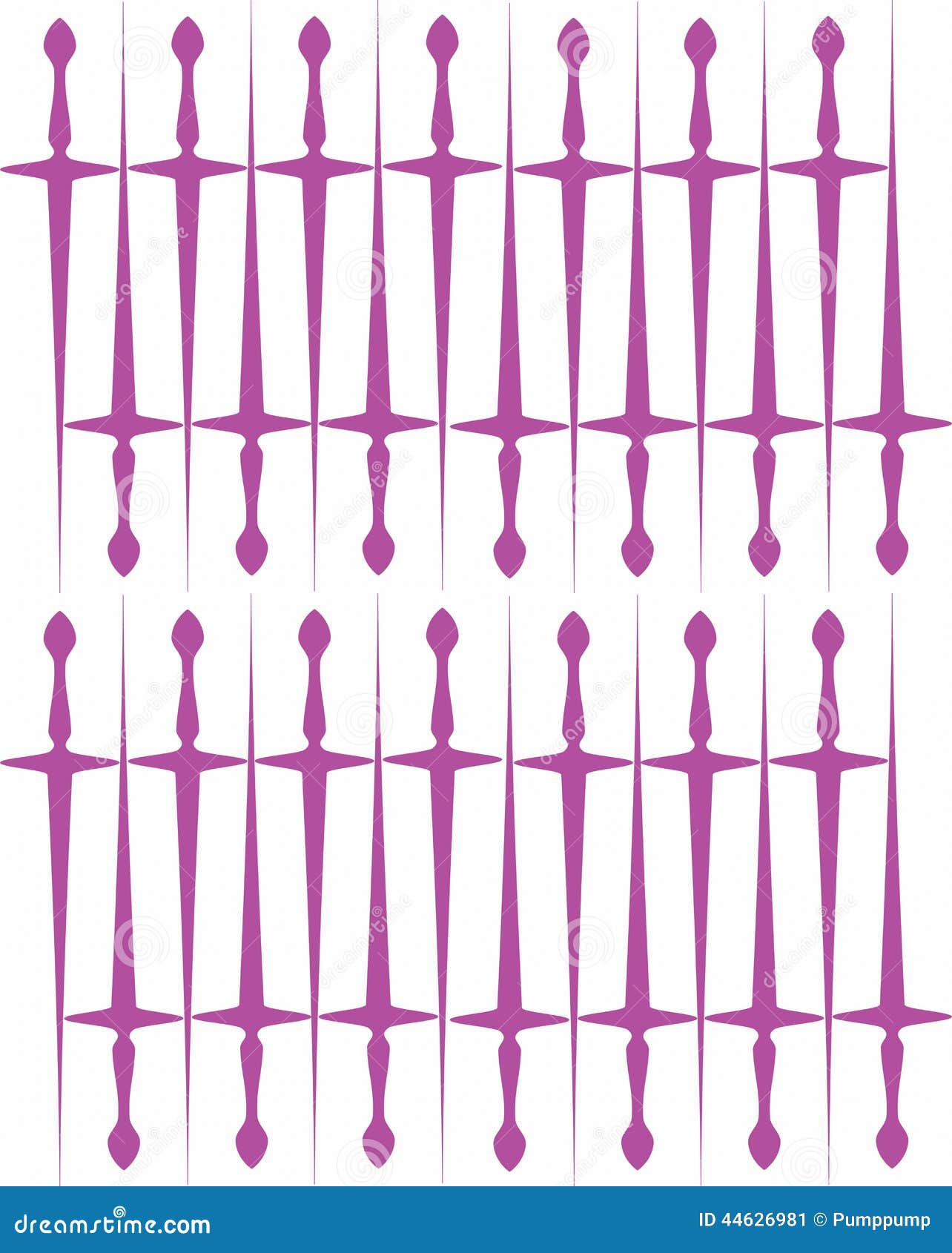 Purple Sword on White Background Stock Illustration - Illustration of ...