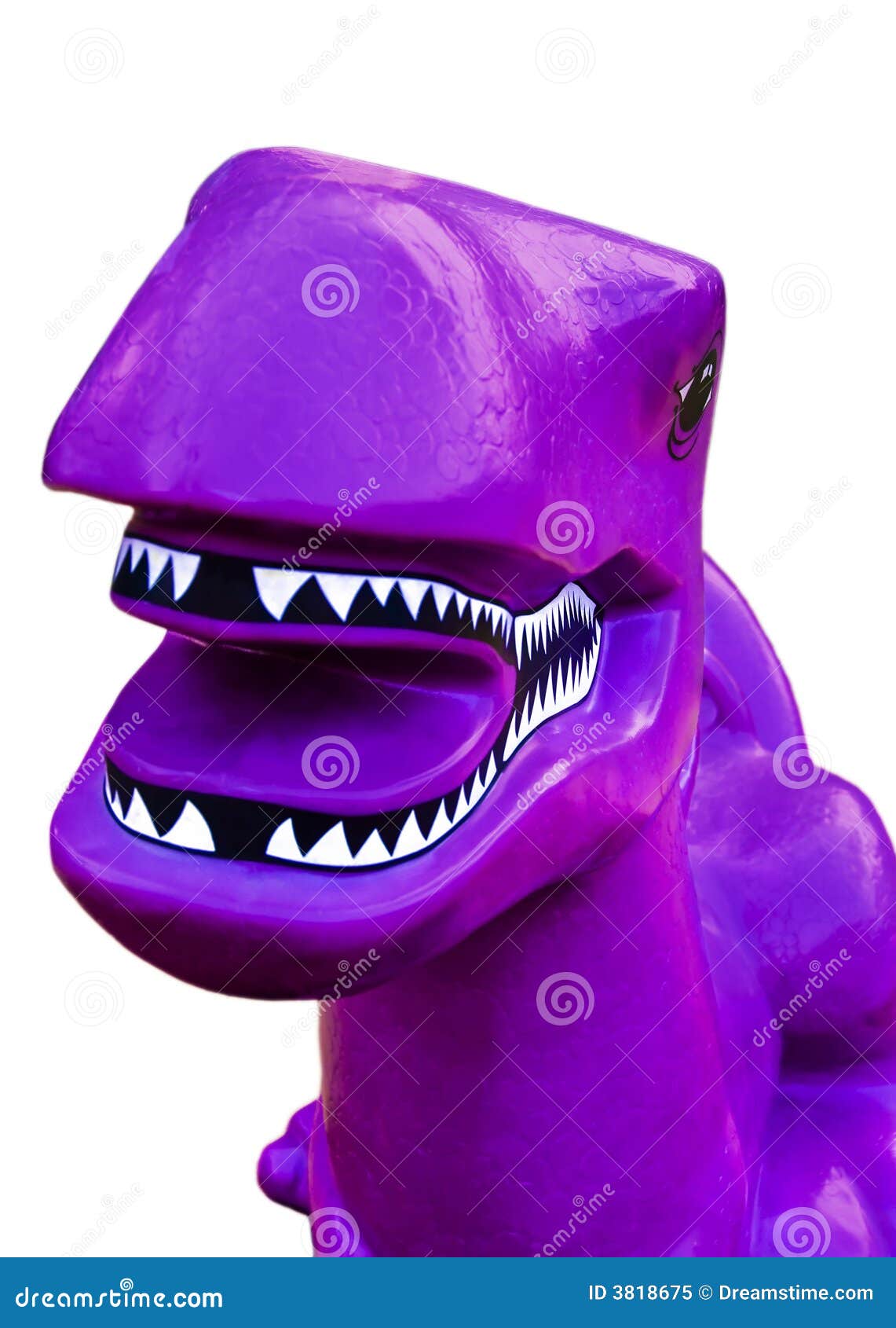 Purple T-rex Dinosaur stock image. Image of purple, warning - 3818675