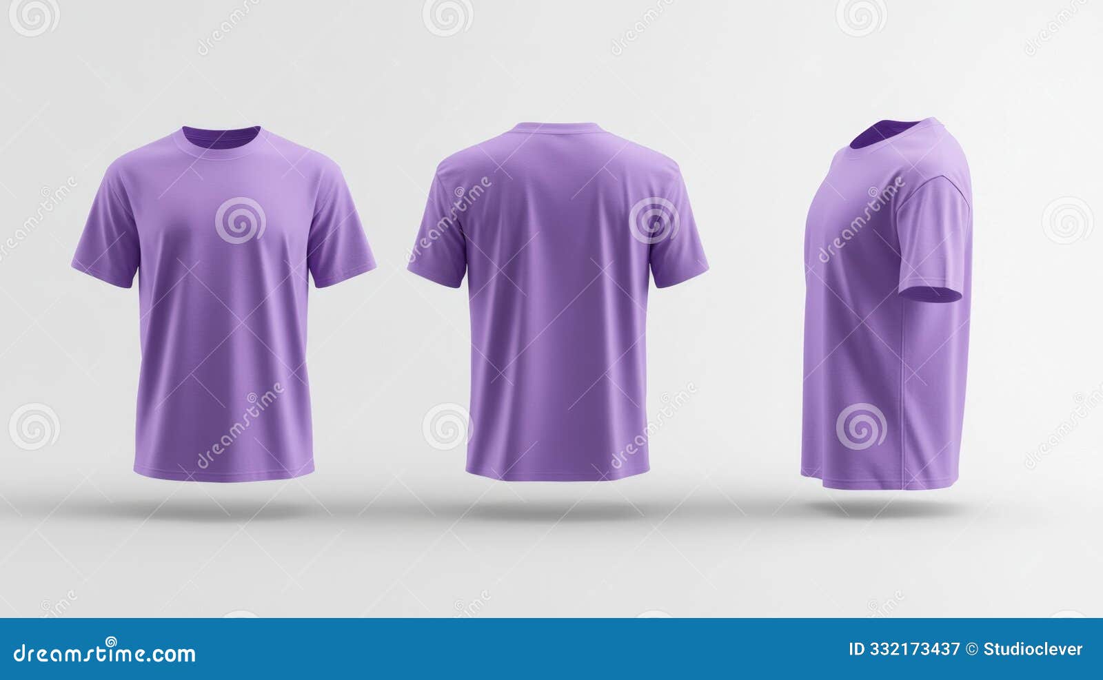 Purple T-Shirt Design Mockup Generative AI Stock Illustration ...
