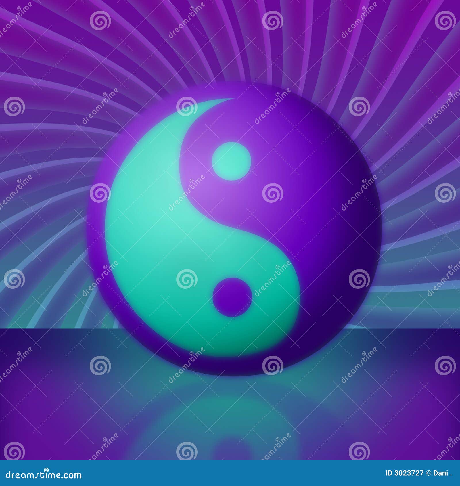 Purple & Teal Yin Yang Vortex Royalty-Free Stock Photo | CartoonDealer ...