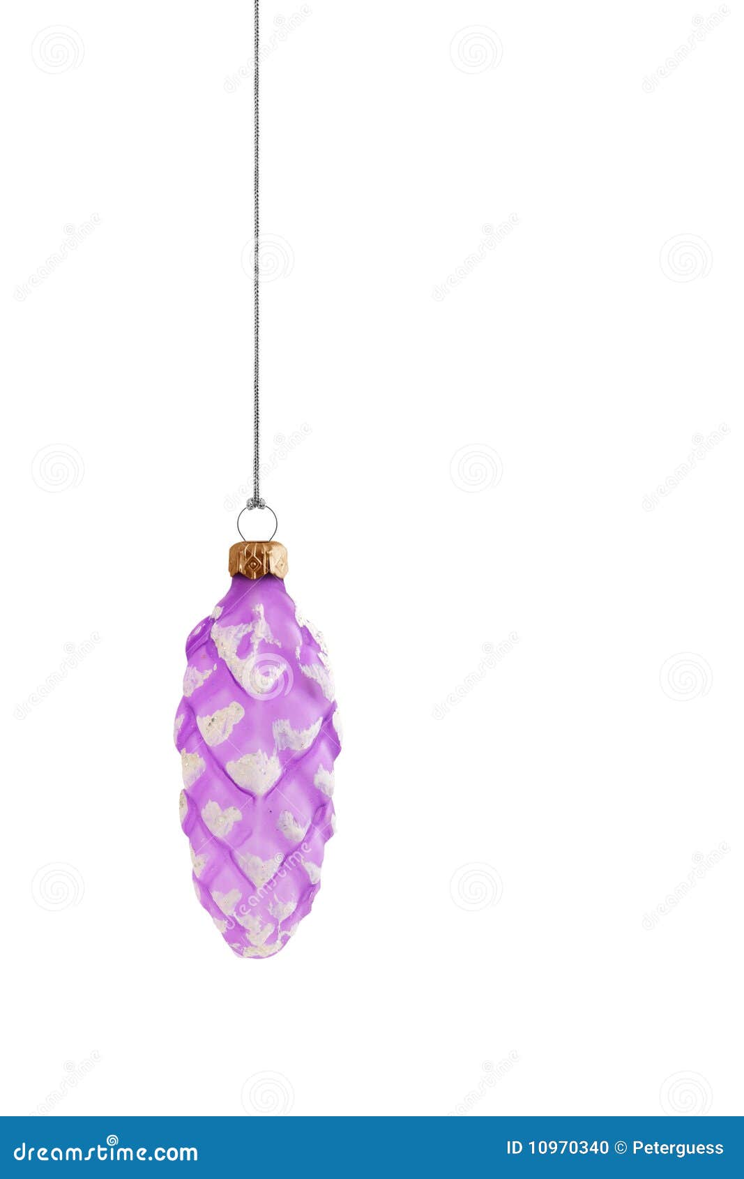 Purple Teardrop Christmas Bauble Stock Photo - Image of isolated ...