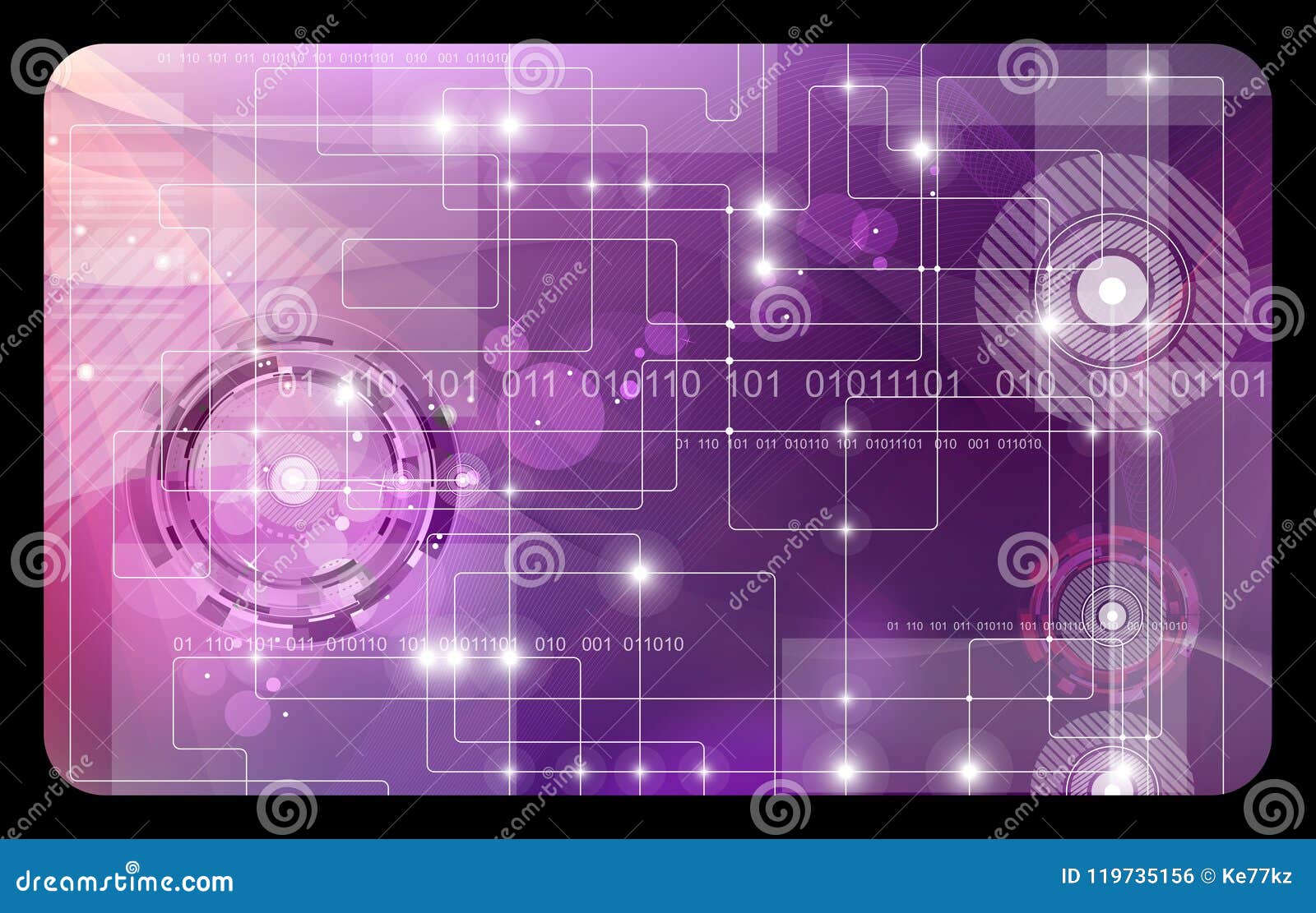 Purple tech background. stock illustration. Illustration of business ...