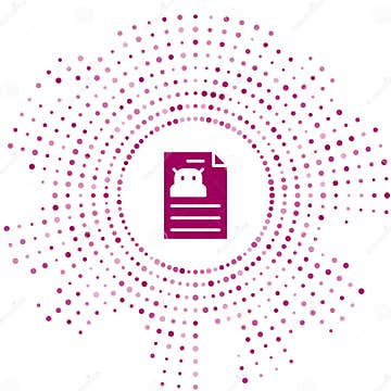 Purple Technical Specification Icon Isolated on White Background ...