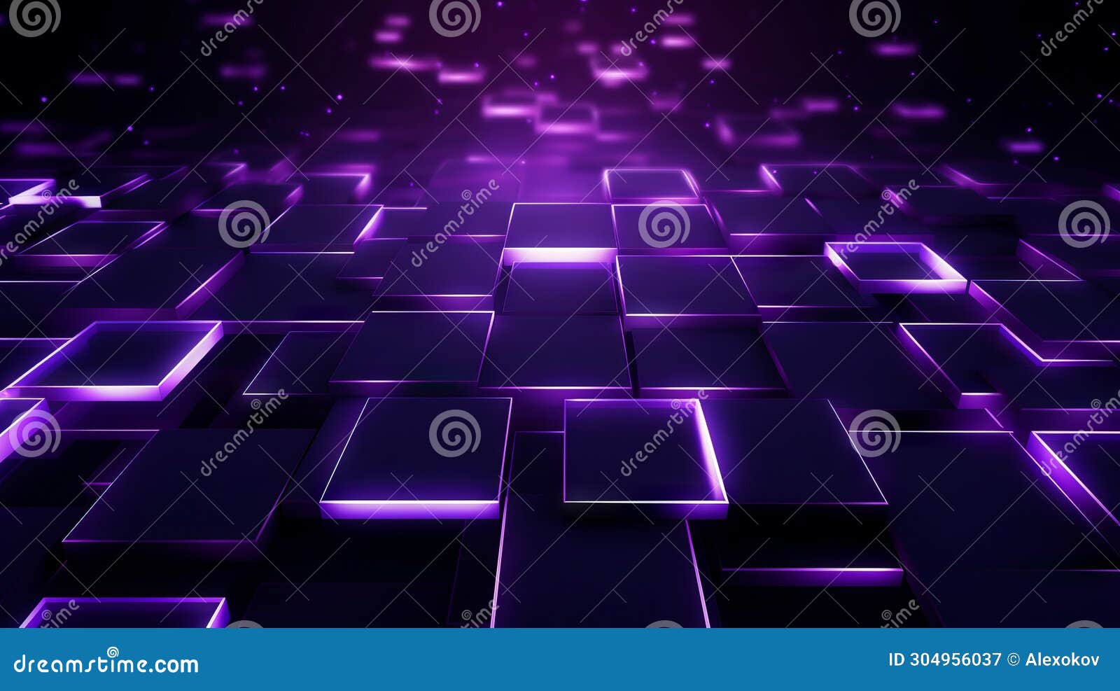 Purple Techno Abstract Background with Overlapping Layers and Glowing ...