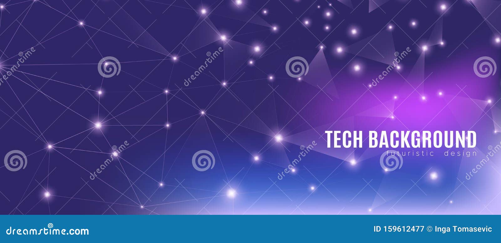 Purple Technology Elements. Data Motion Stock Vector - Illustration of ...