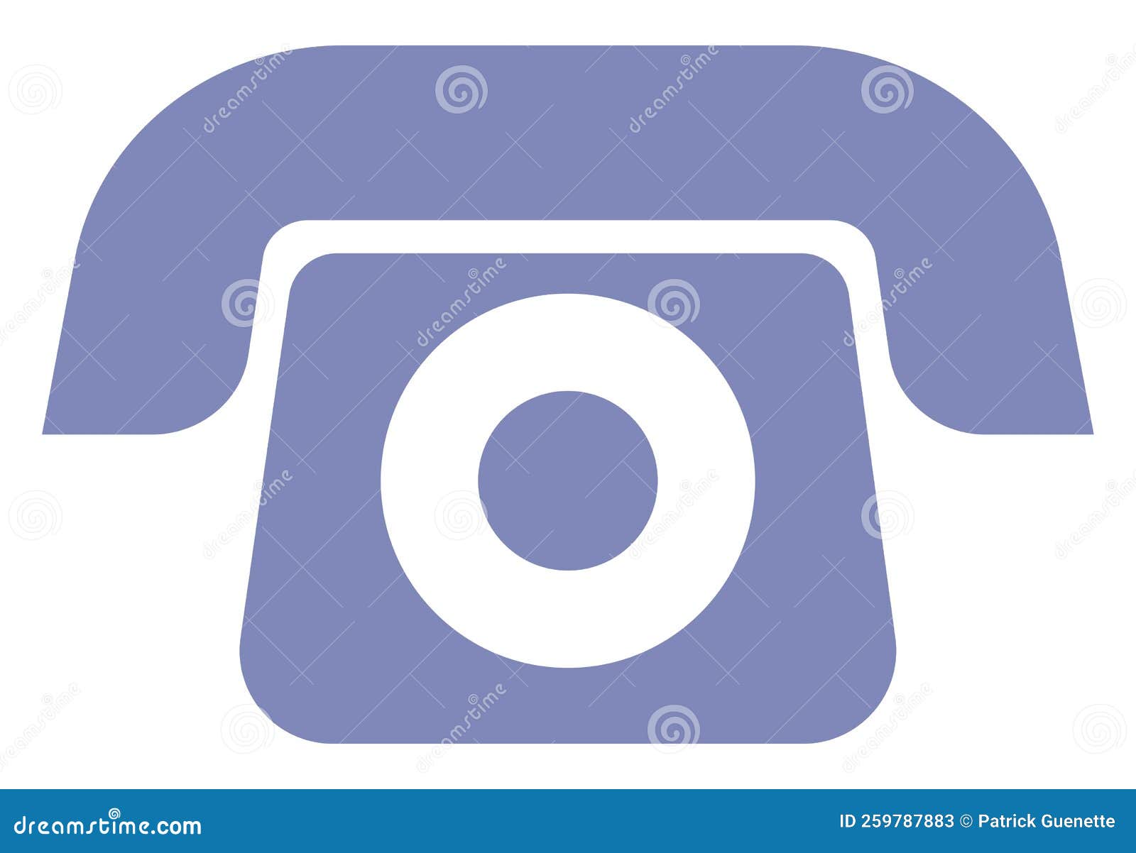 Purple Telephone, Icon Icon Stock Vector - Illustration of vector, blue ...