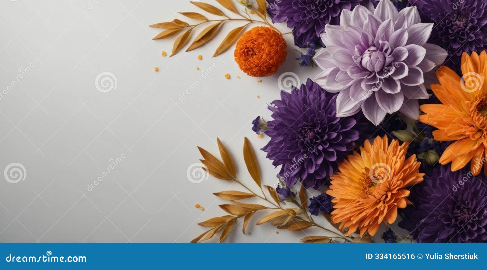 Purple Theme Floral Border With Orange Lining And Whit Background ...