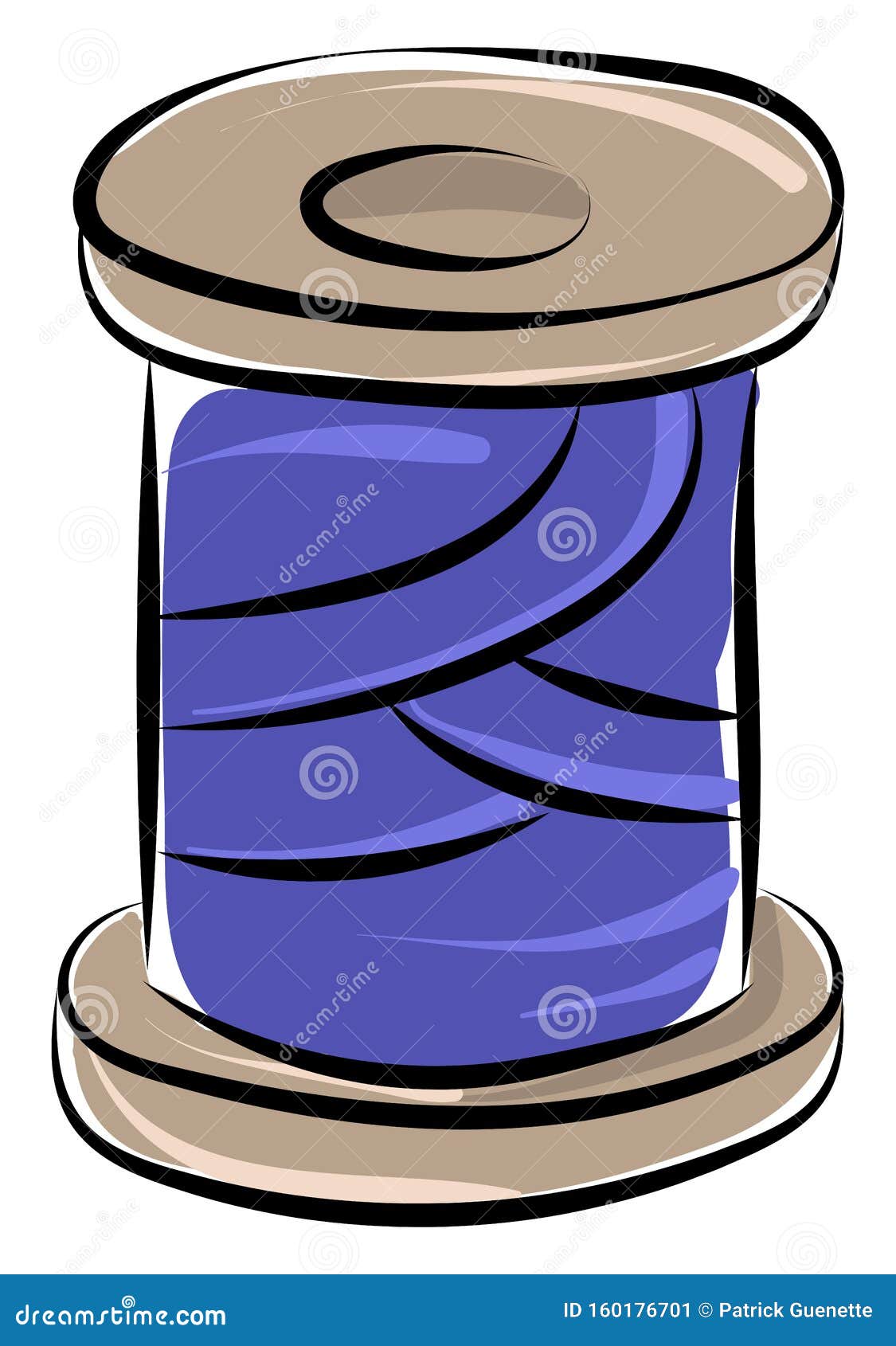 Purple Thread, Illustration, Vector Stock Vector - Illustration of ...