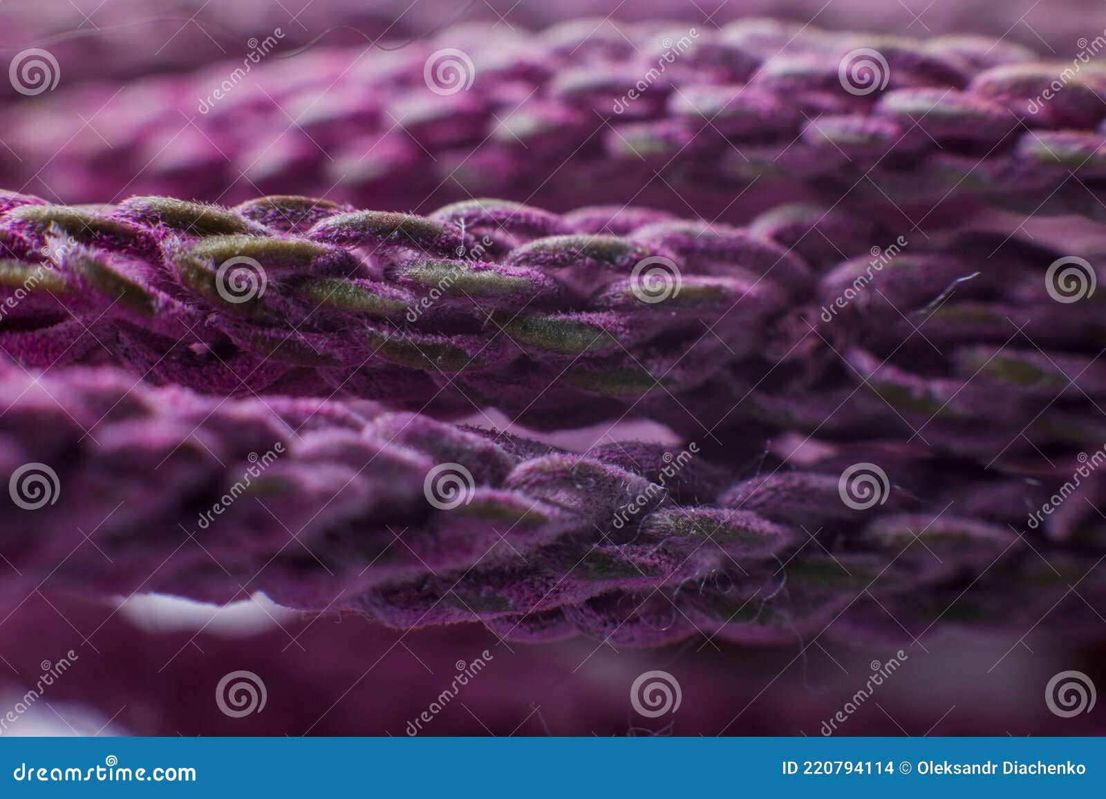 Purple Threads Close Up Under the Microscope Background Stock Photo ...