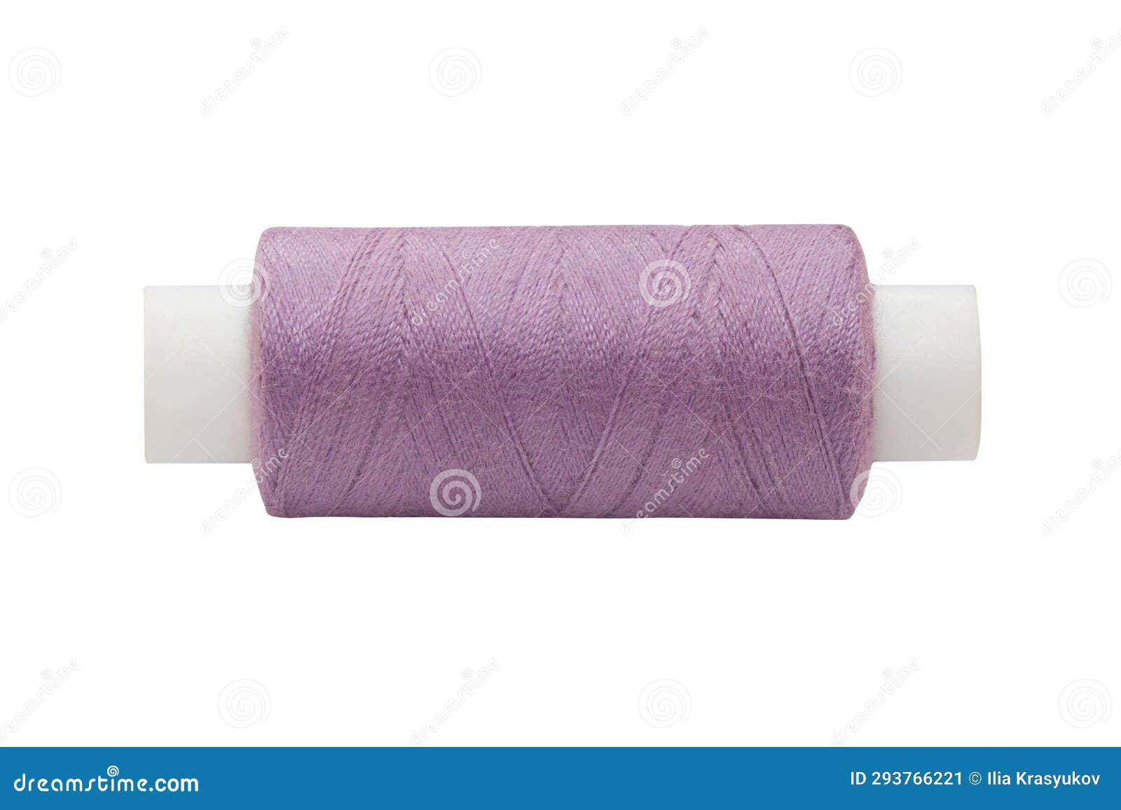 Purple Threads for Sewing. Isolated on a White Background. Stock Image ...