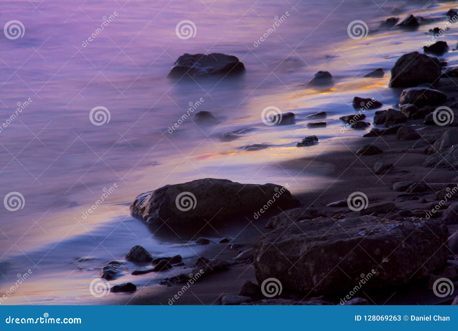 Purple tide stock image. Image of serene, coastal, purple - 128069263