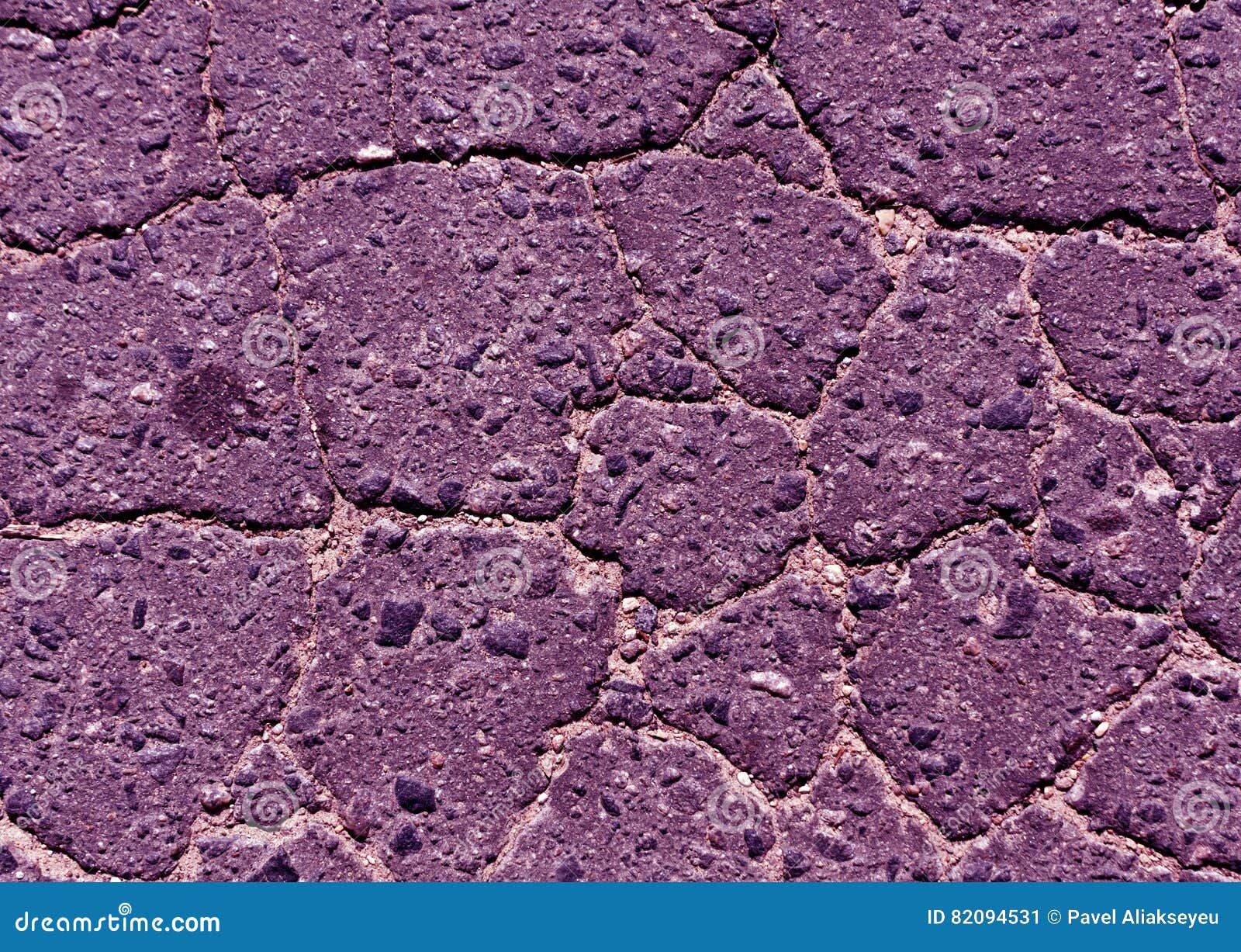 Purple Toned Damaged Asphalt Road Texture. Stock Image - Image of ...