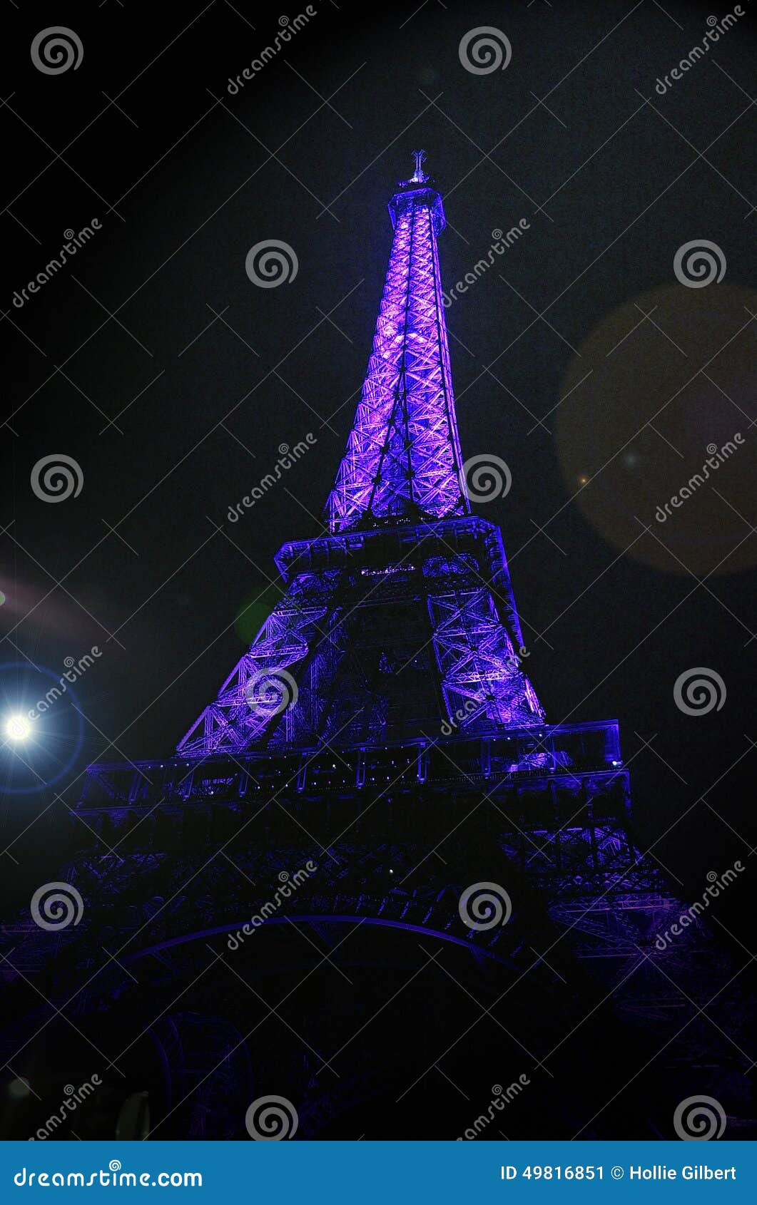 Purple Tower editorial photo. Image of night, light, architecture ...