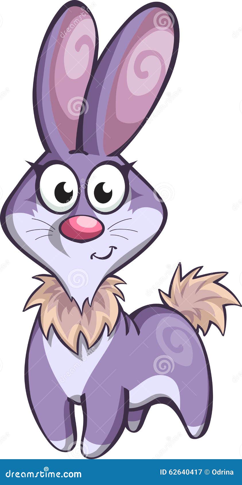Purple Toy Bunny Stock Vector - Image: 62640417