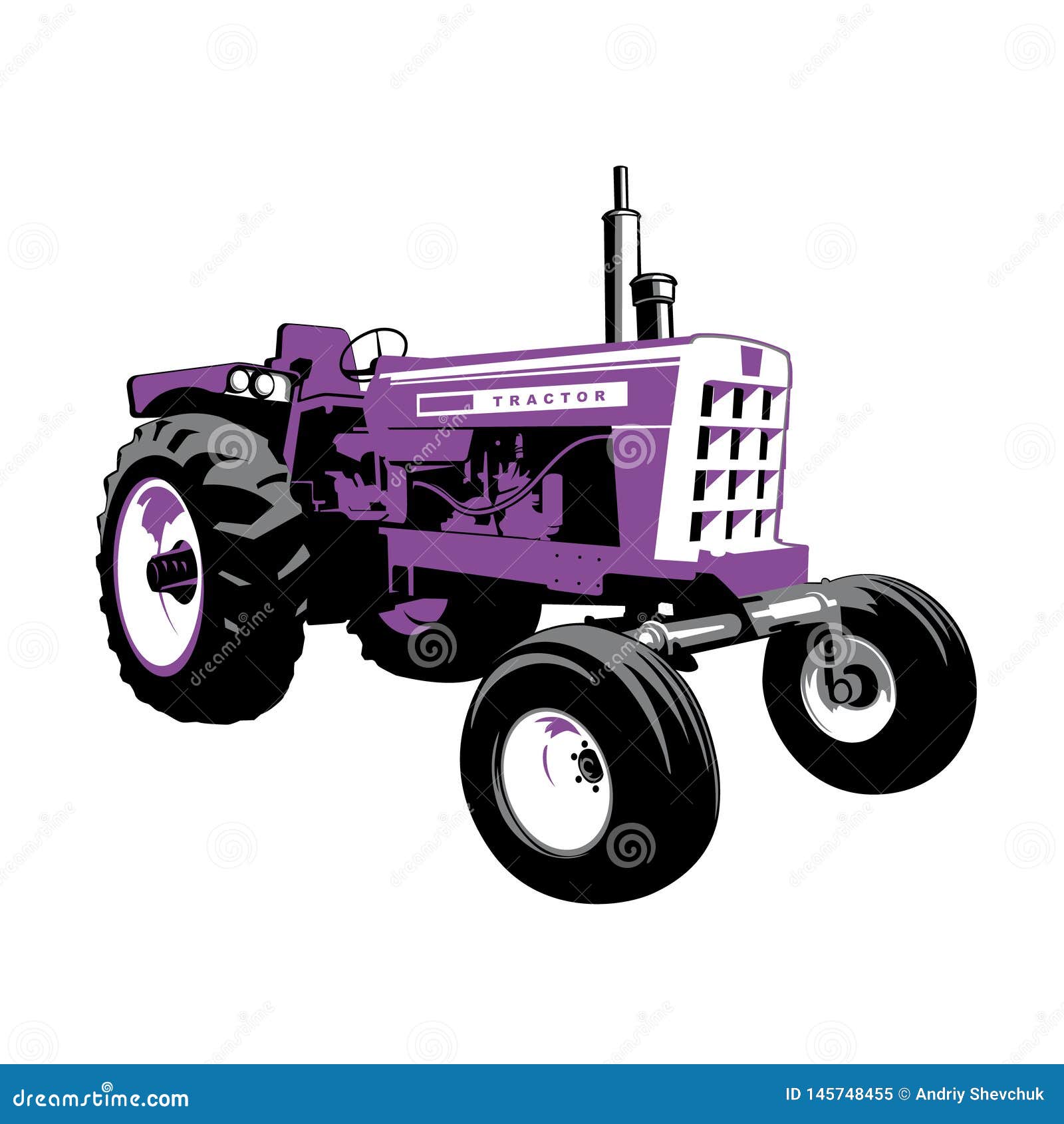 Purple Machine Trailer Dressing Room For Actors Icon Isolated On Purple ...