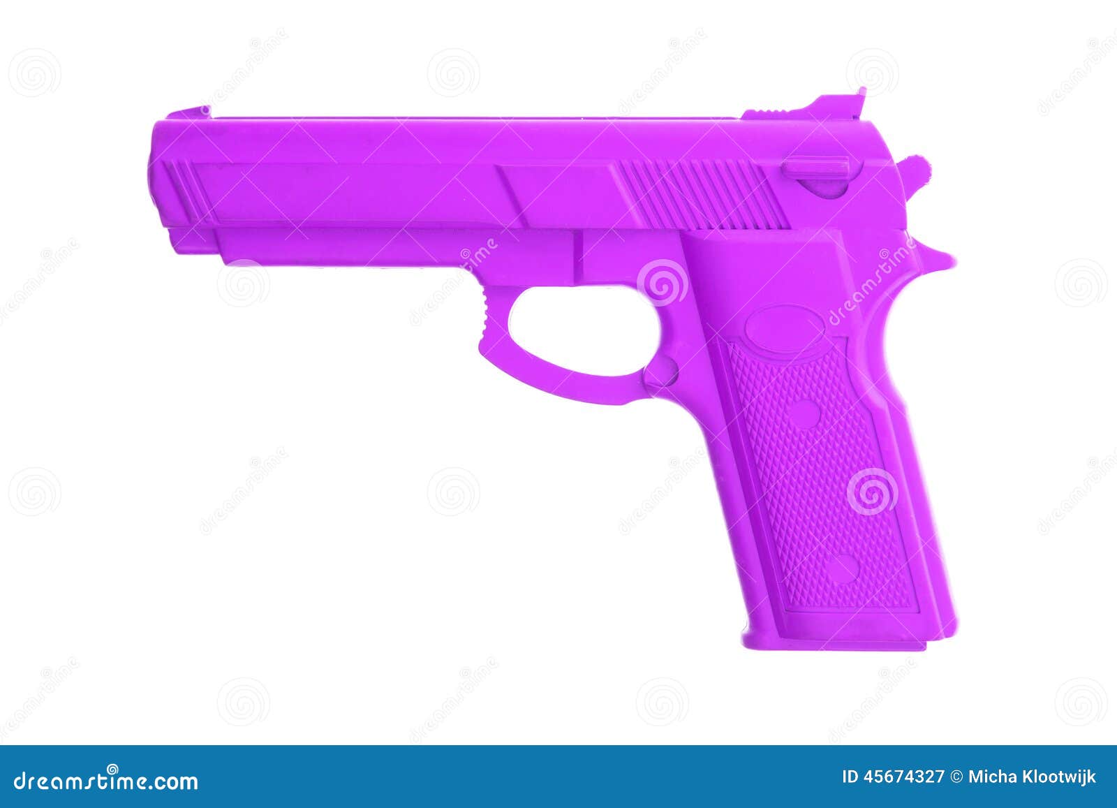 Purple Training Gun Isolated on White Stock Image - Image of loaded ...