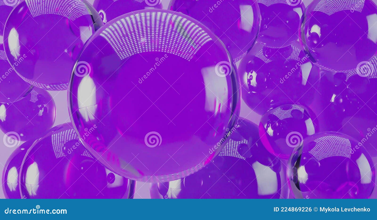 Purple Translucent Spheres for the Backgroun 3d-rendering Stock ...