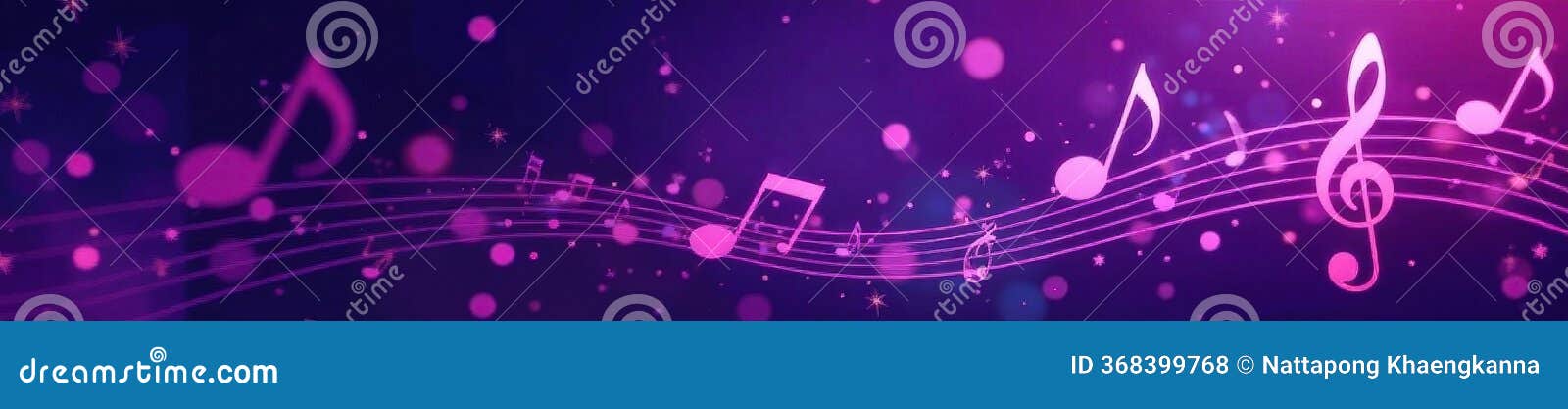 Border Musical Notes With Microphone Vector Illustration ...