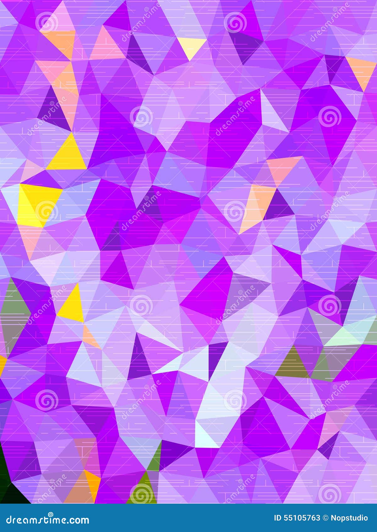 Purple Triangles Background With White Line Texture Cartoon Vector ...