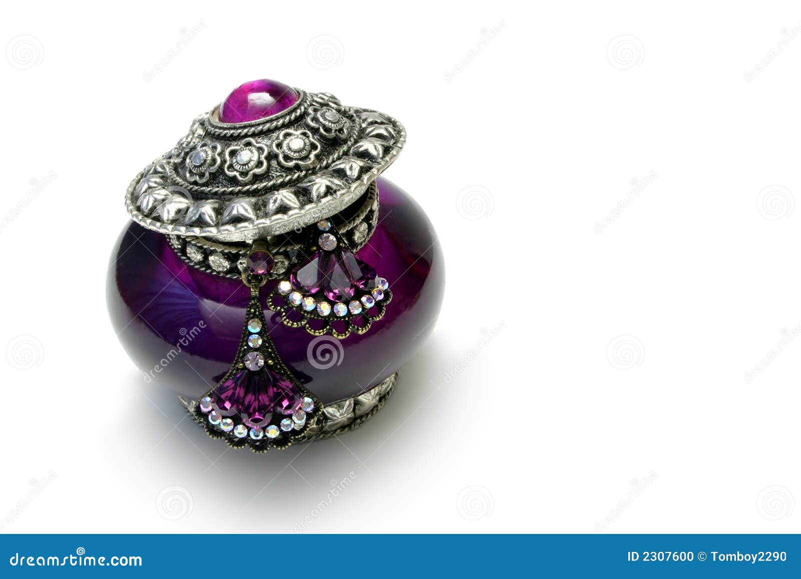 Purple Trinkets stock photo. Image of antique, keepsake - 2307600