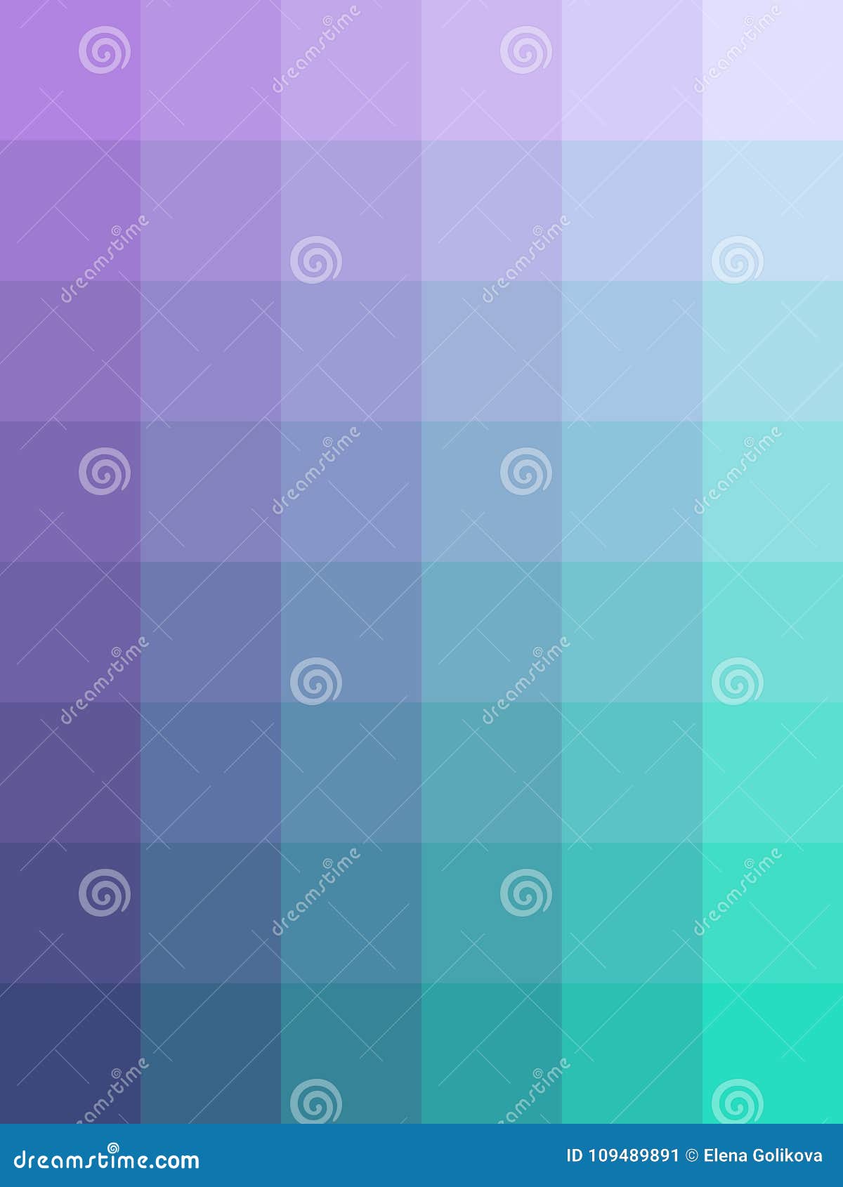Turquoise Checkered Background With Wide Stripe For Text. Geometric ...