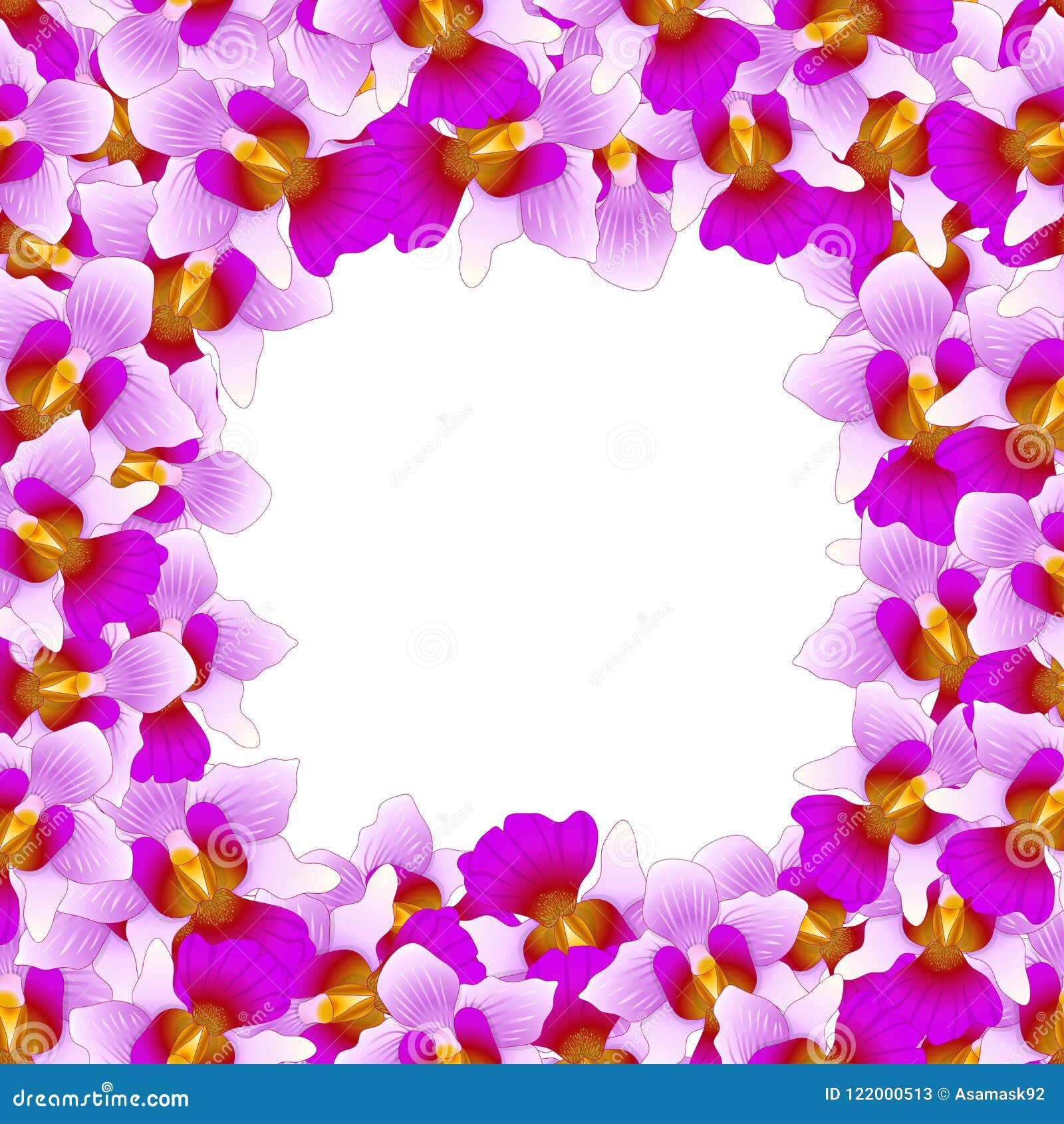 Purple Vanda Miss Joaquim Orchid Border. Singapore National Flower ... Purple Vanda Miss Joaquim Orchid Border. Singapore National Flower ...
