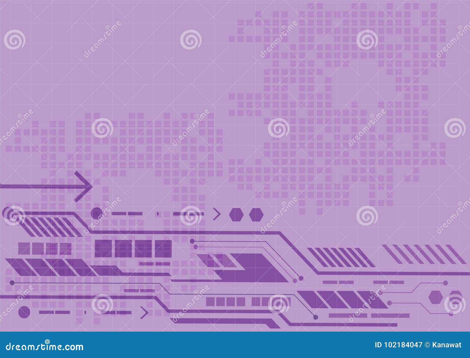 Purple Vector Abstract Background Digital, Technology for Business ...