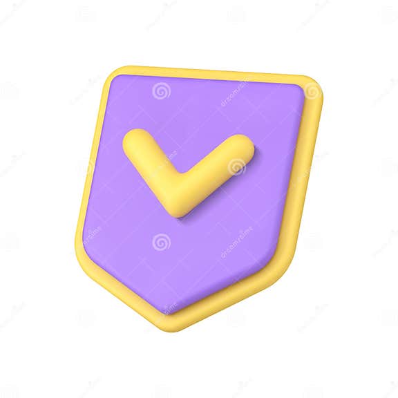 Purple Verification Shield Done Checkmark Information Security Control ...