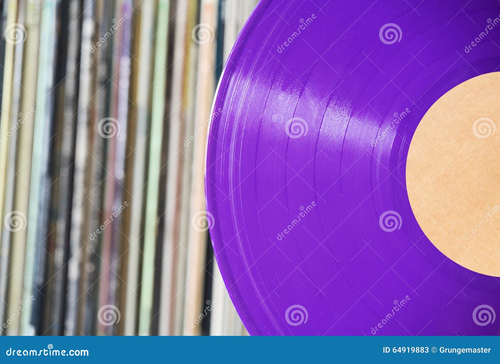 Purple vinyl record stock image. Image of albums, music - 64919883