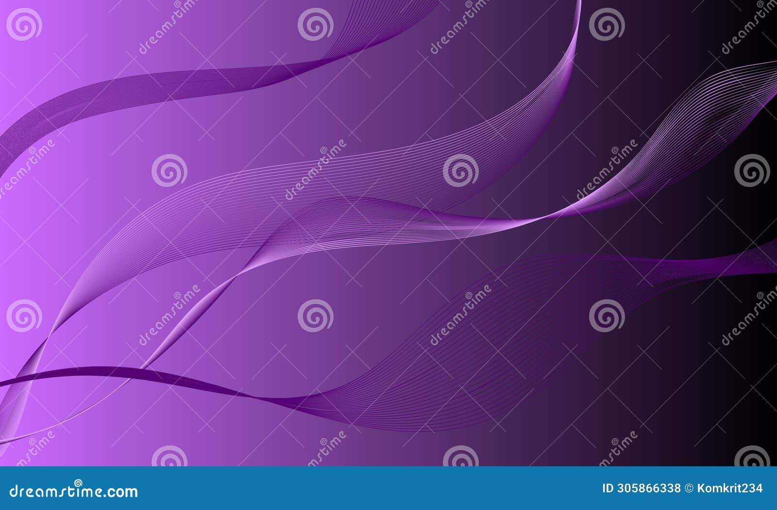 Purple Violet Lines Wave Curves on Gradient Abstract Background Stock ...