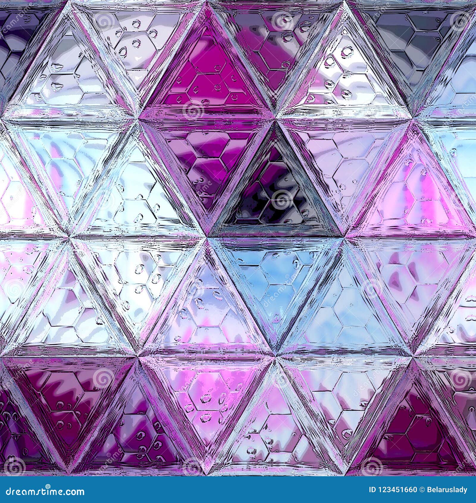 Abstract Purple and Violet Mosaic Pattern, Continuous Background. Stock ...