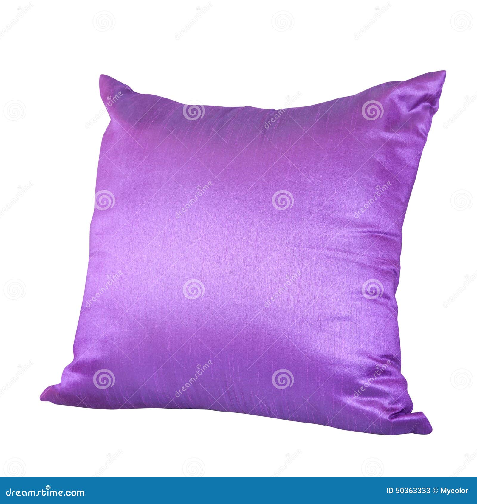 Purple or Violet Pillow Isolated on White Background Stock Image ...