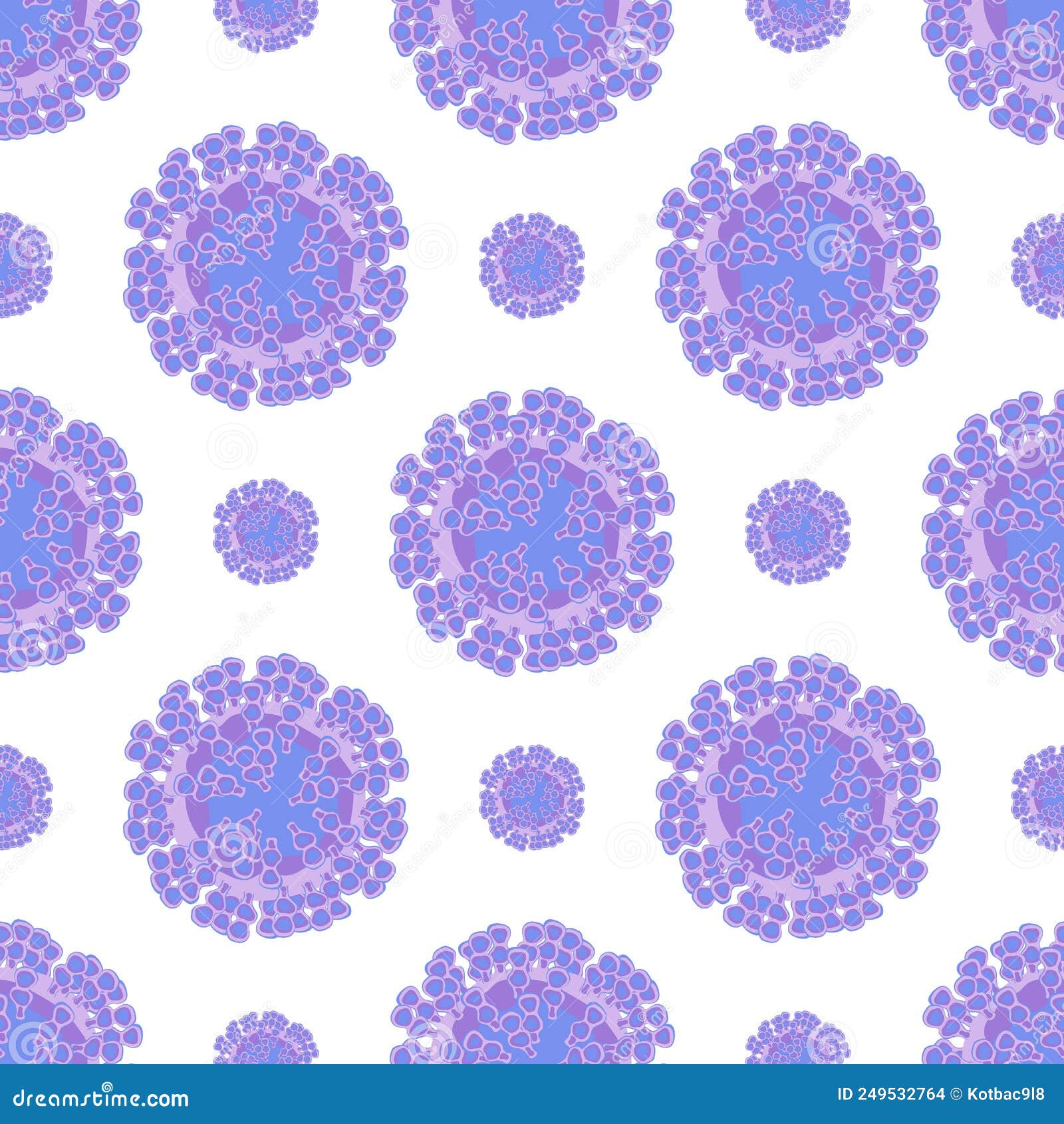 Purple Virus Icon In Flat Style Isolated On White Background. Viruses ...