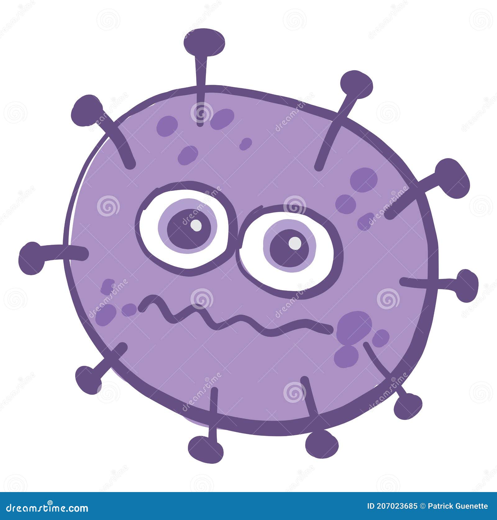 Purple Virus Icon In Black Style Isolated On White Background. Viruses ...