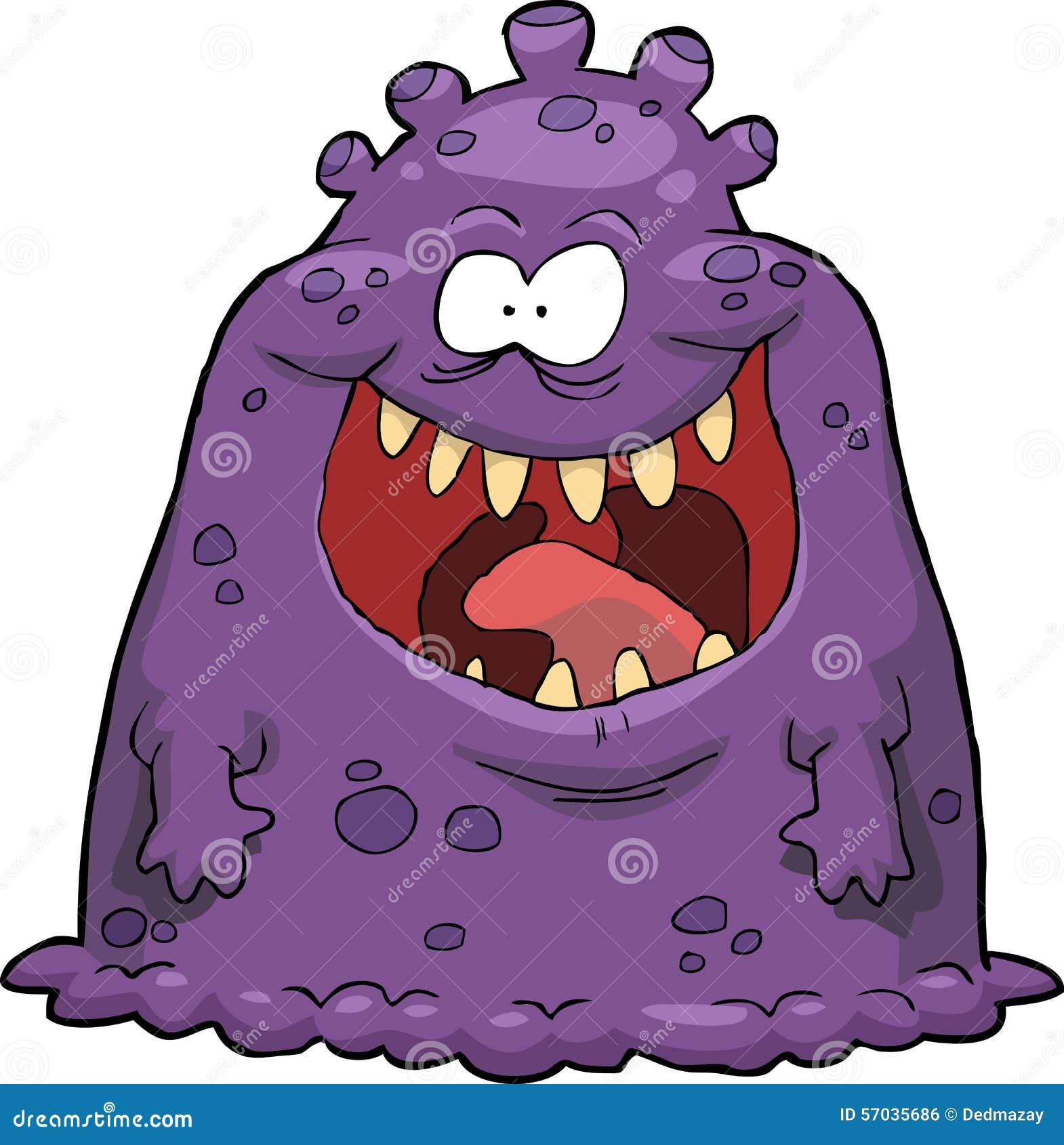 Purple Virus Icon In Cartoon,black Style Isolated On White Background ...