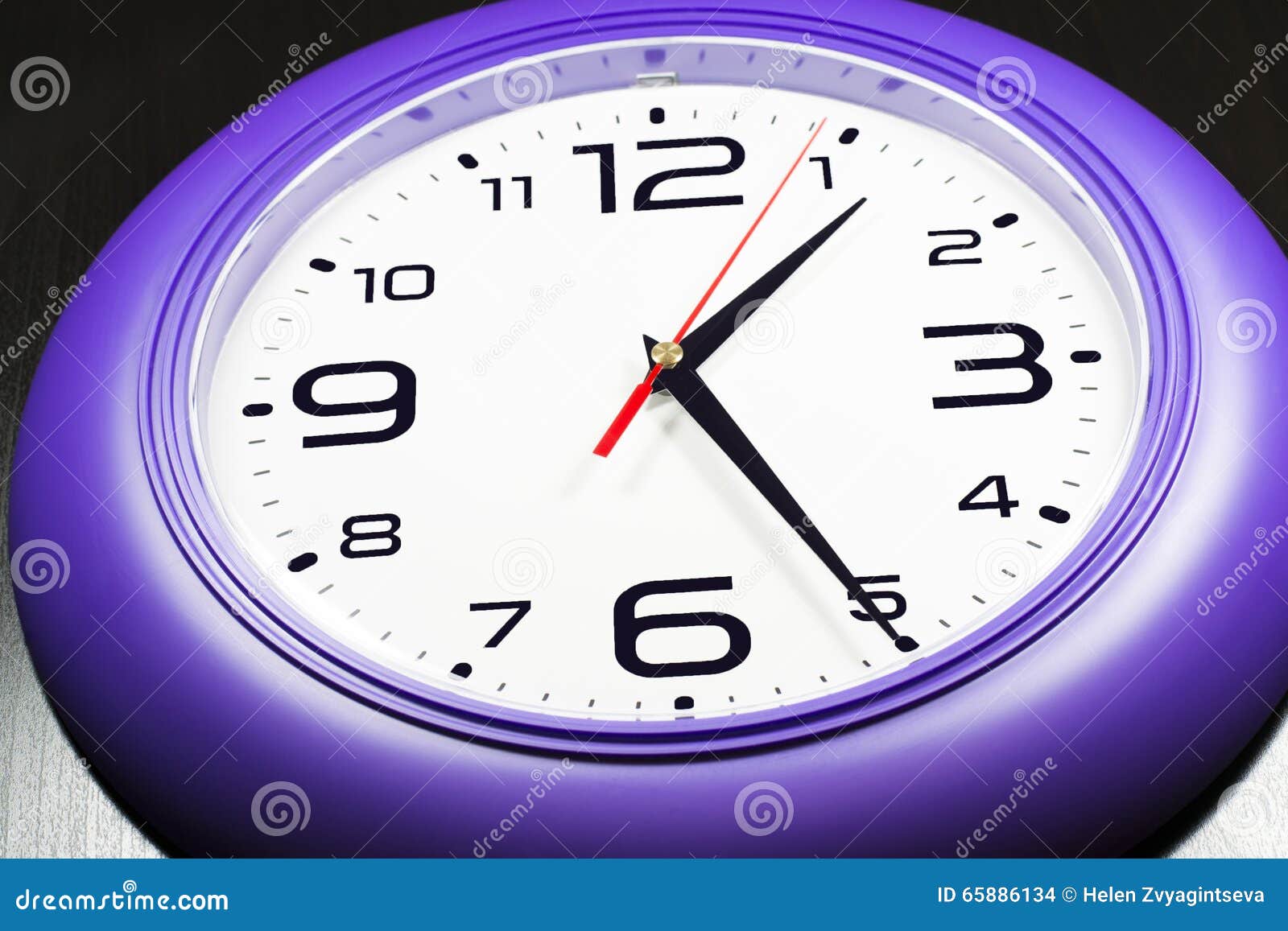 Purple wall clocks stock photo. Image of moment, home - 65886134