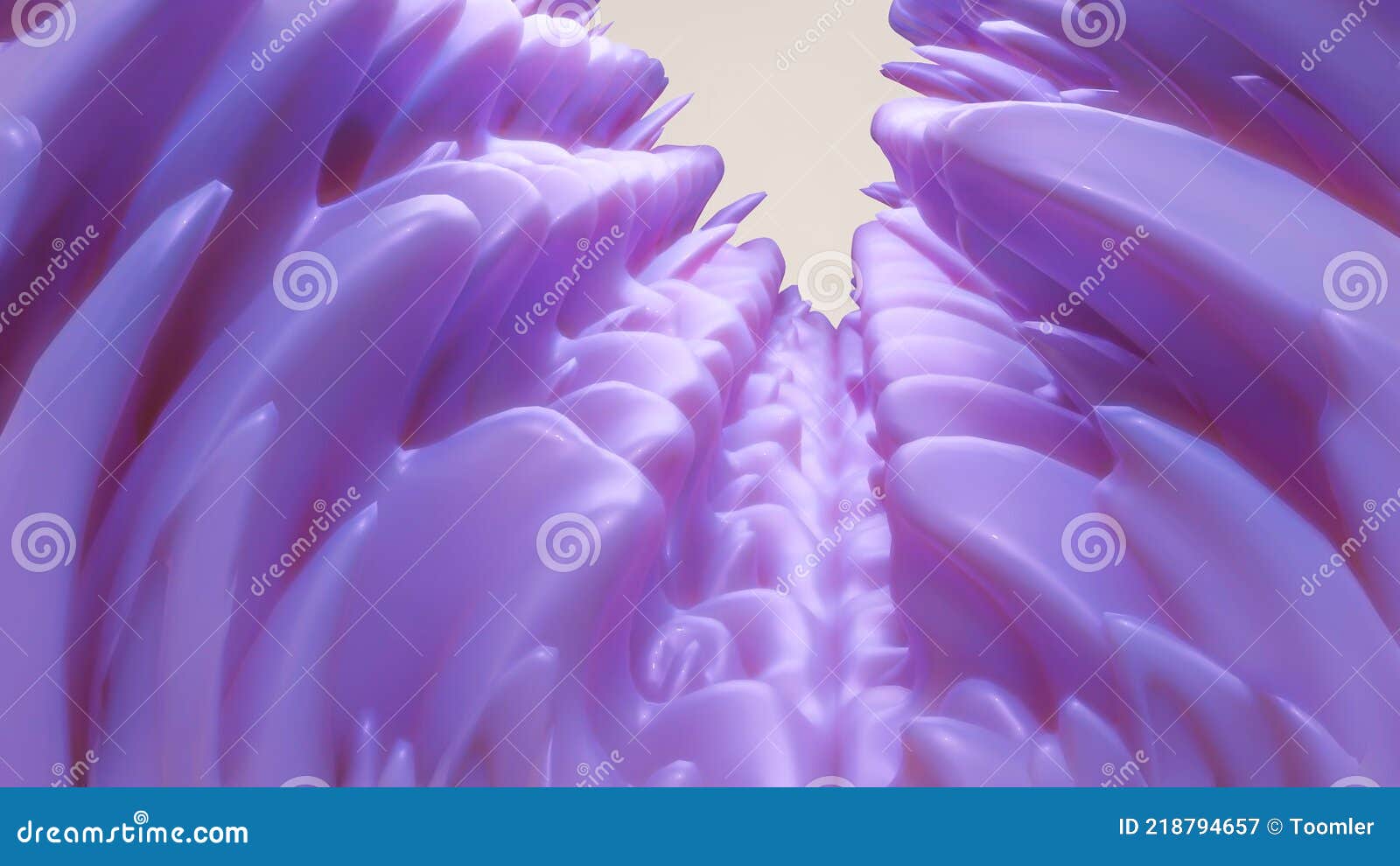 Purple Warped Background with Waves and Deformations. 3d Render Stock ...