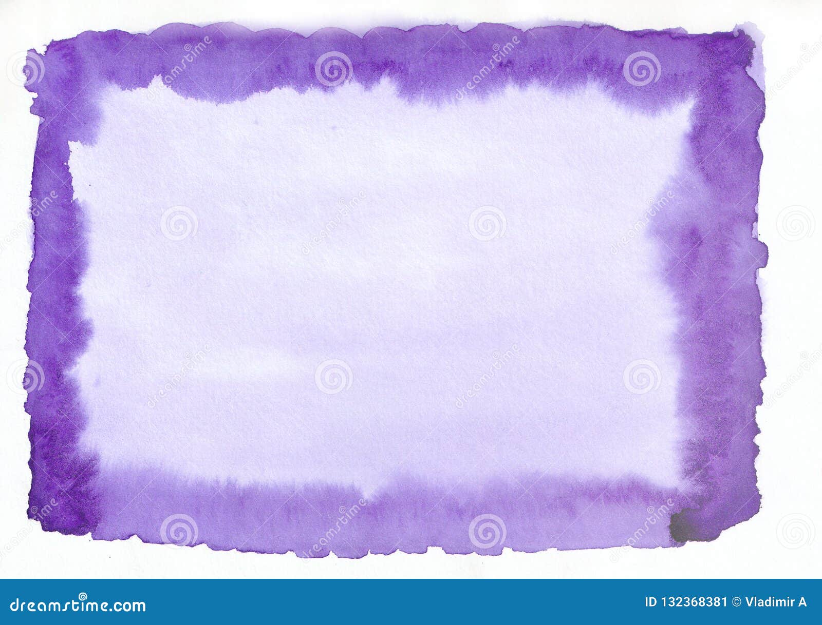 Purple Watercolor Gradient Rectangular Canvas. Beautiful Abstract ...