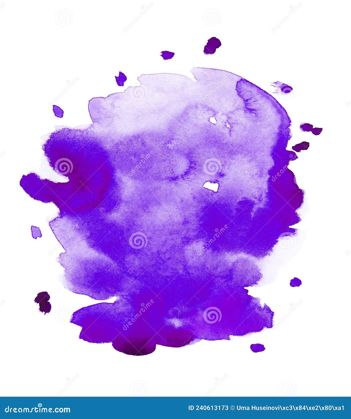 A Blob of Purple Watercolor Stock Image - Image of creativity, grunge ...