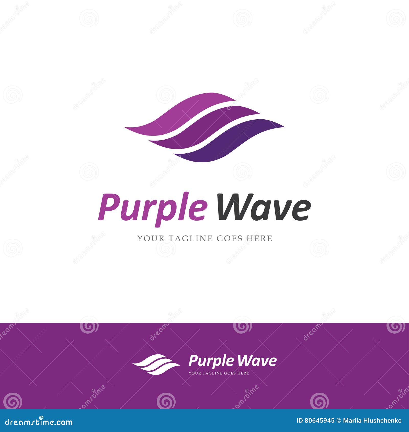 Purple wave logo stock vector. Illustration of company - 80645945