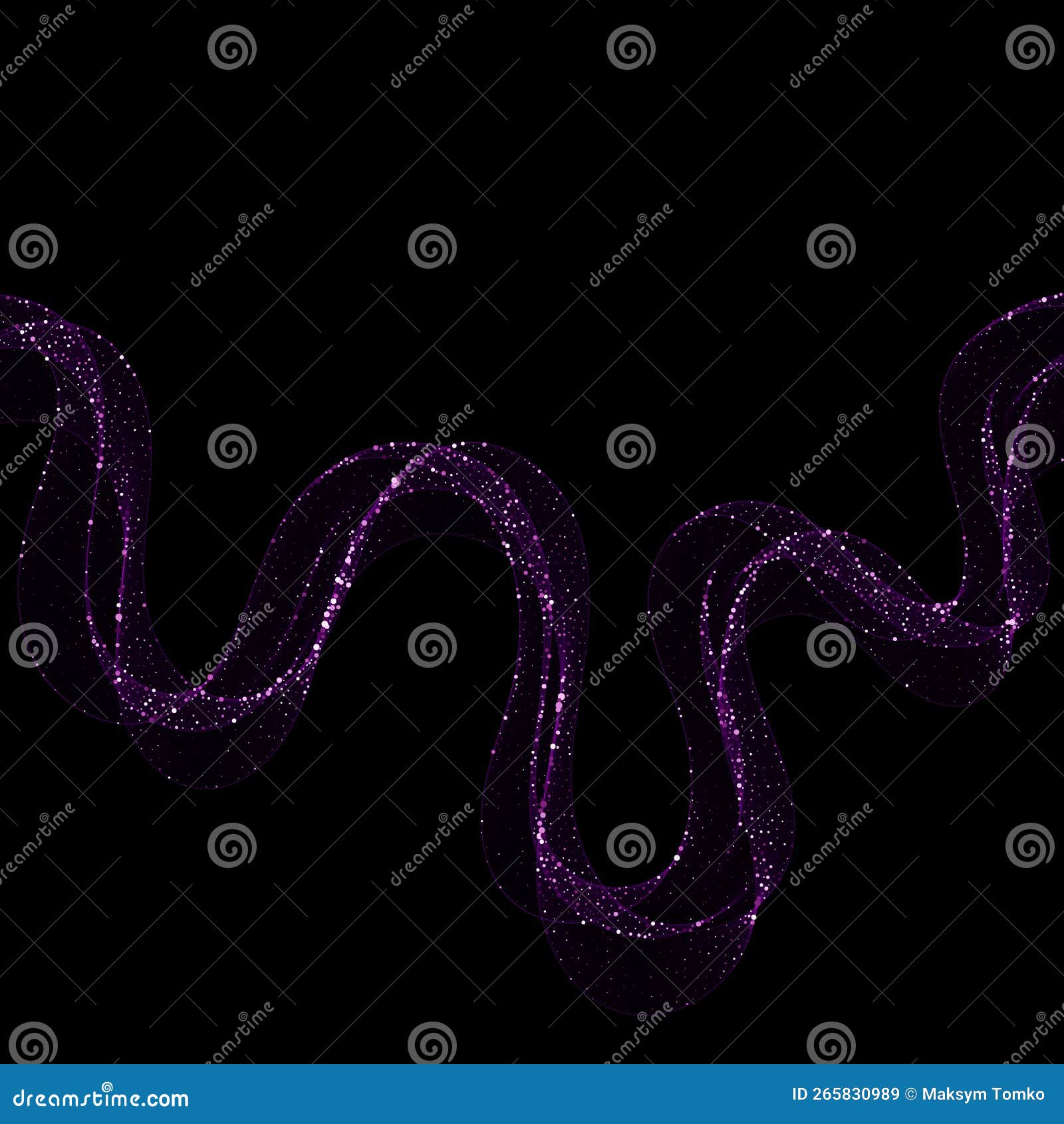 Purple Wave Pattern on a Black Background. Brilliant Wave. Abstract ...
