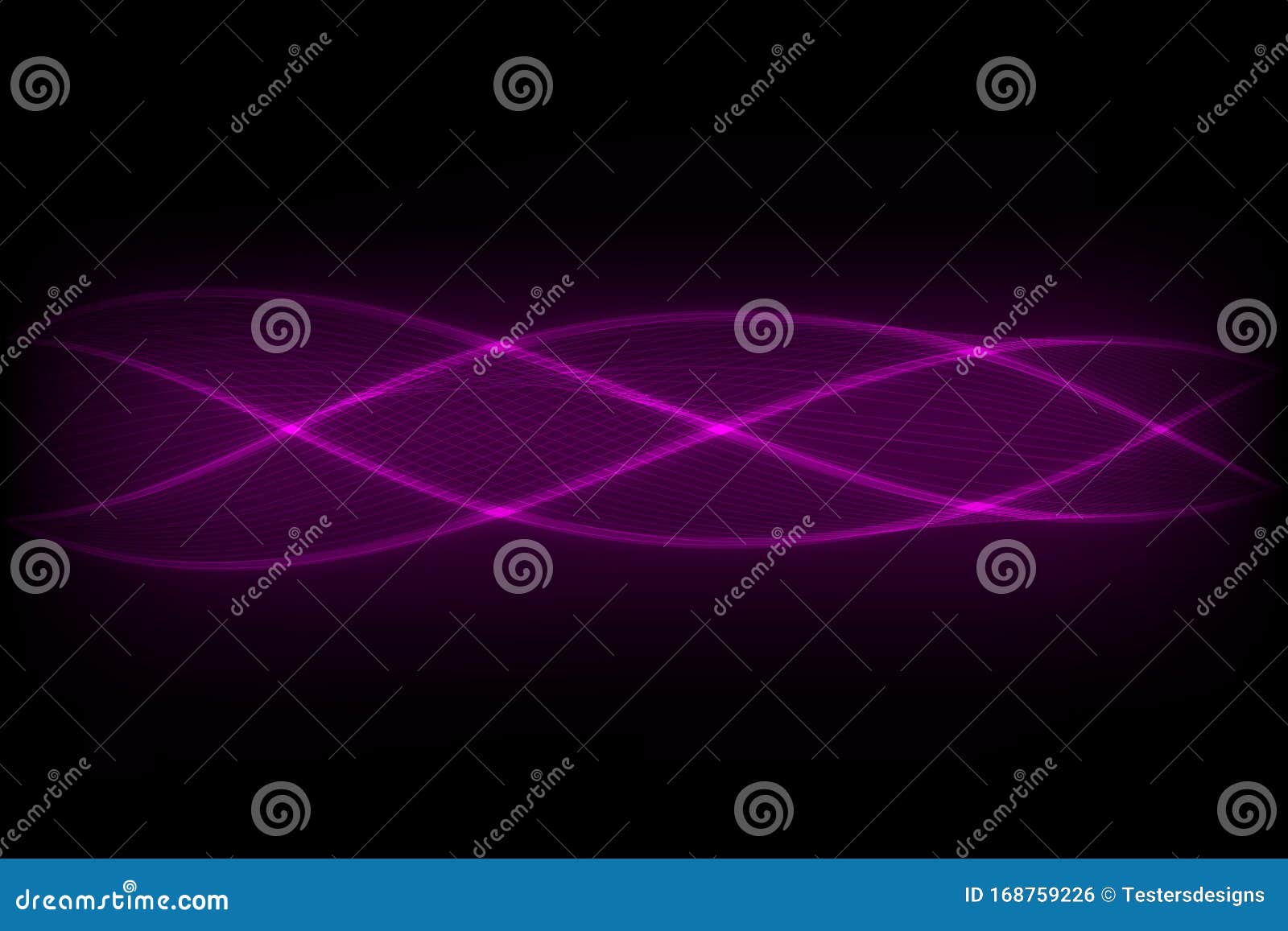 Purple Waveform Vector Background Stock Illustration - Illustration of ...