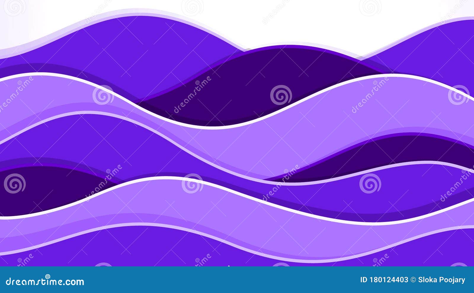 Purple Waves Illustration on White Background,paper Waves ,3d ...