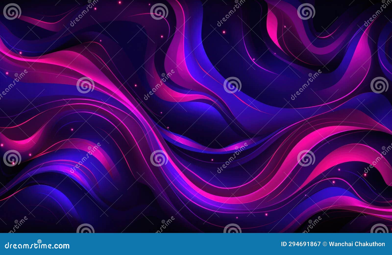 Purple Wavy Abstract Background. Illustration Stock Illustration ...