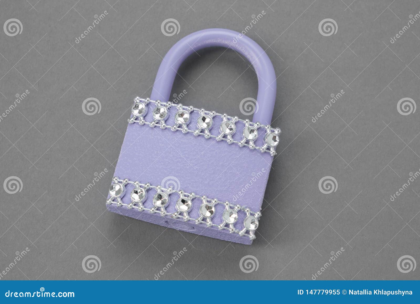 Purple wedding Padlock. stock image. Image of purple - 147779955