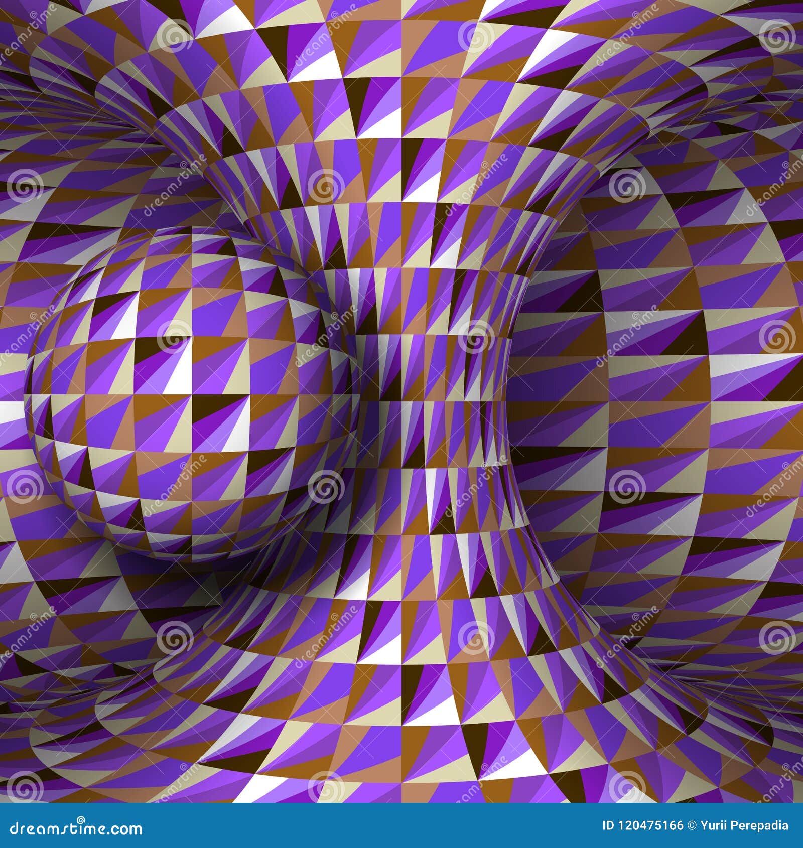 Purple White Brown Crystal Hyperboloid and Sphere. Vector Optical ...